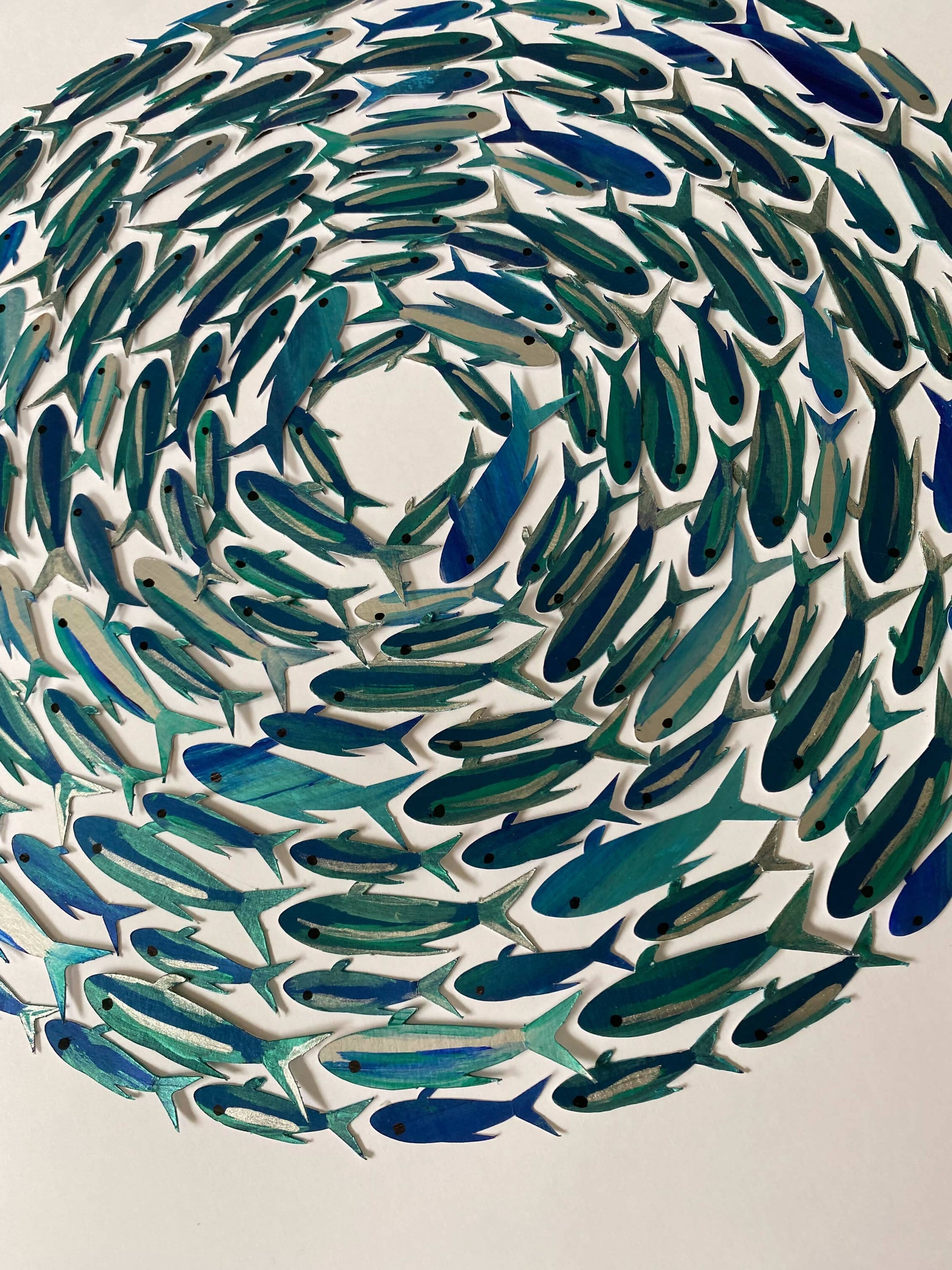 Paper fish shoal – SOTA