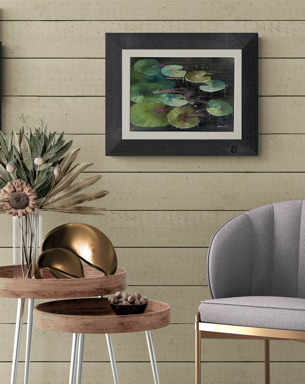 Black Pond by Deborah Jones - oil painting on canvas sheet – SOTA